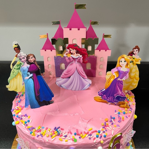 Party Supplies | Disney Princess Birthday Cake Topper Decor | Poshmark